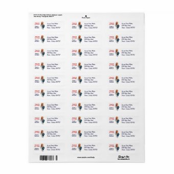Freedom and Veteran Patriotic Return Address Label | Zazzle