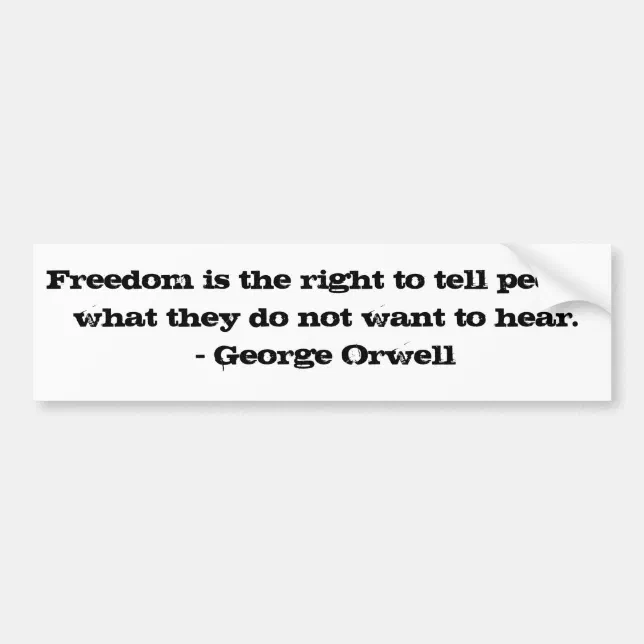 Freedom Bumper Sticker | Zazzle