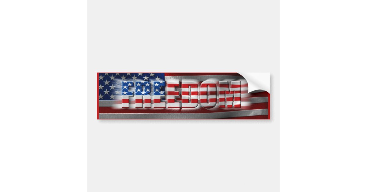 Freedom Bumper Sticker | Zazzle