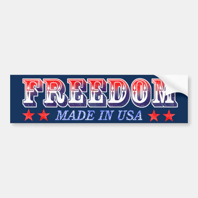 Freedom Bumper Sticker | Zazzle