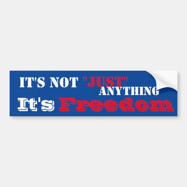 Freedom bumper sticker | Zazzle