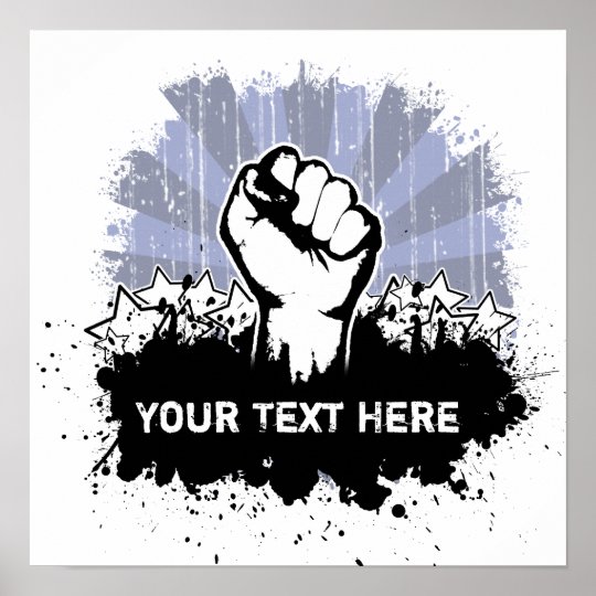 Freedom Fist Custom Poster | Zazzle.com