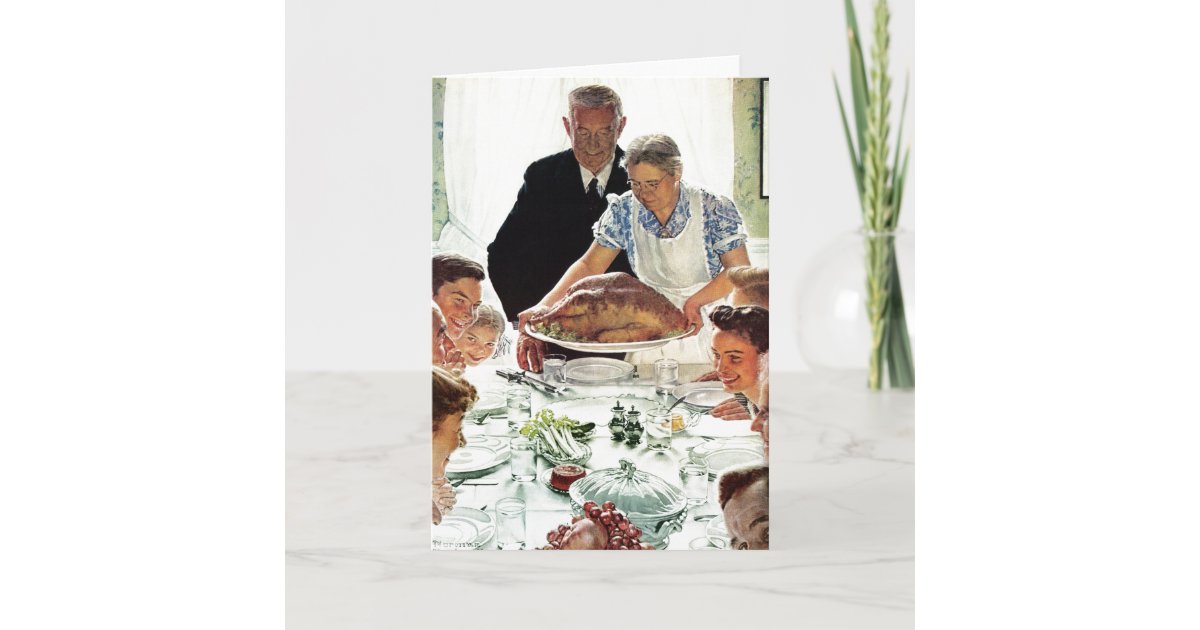 Freedom From Want Card | Zazzle