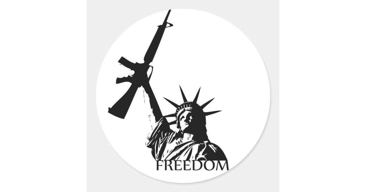 Freedom - Got guns? Classic Round Sticker | Zazzle