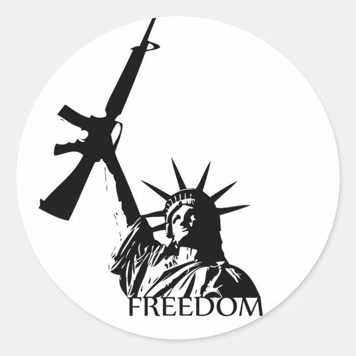 Freedom - Got guns? Classic Round Sticker | Zazzle.com