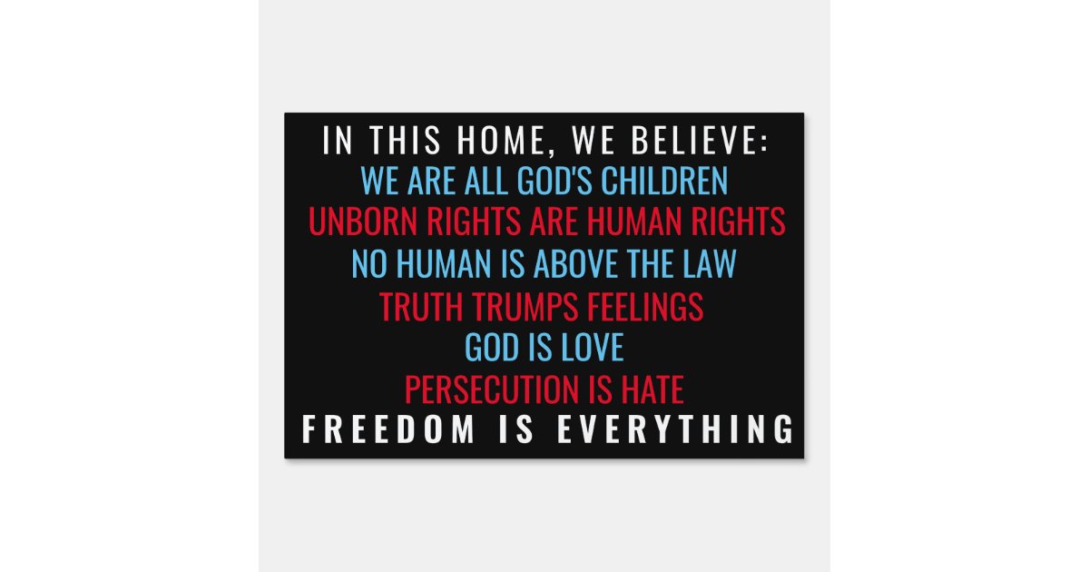 Freedom is Everything Yard Sign | Zazzle