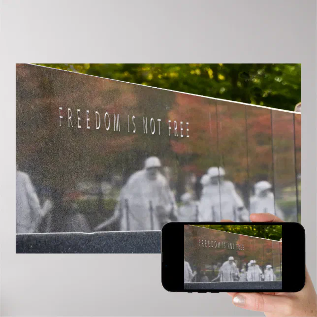 Freedom Is Not Free Poster | Zazzle