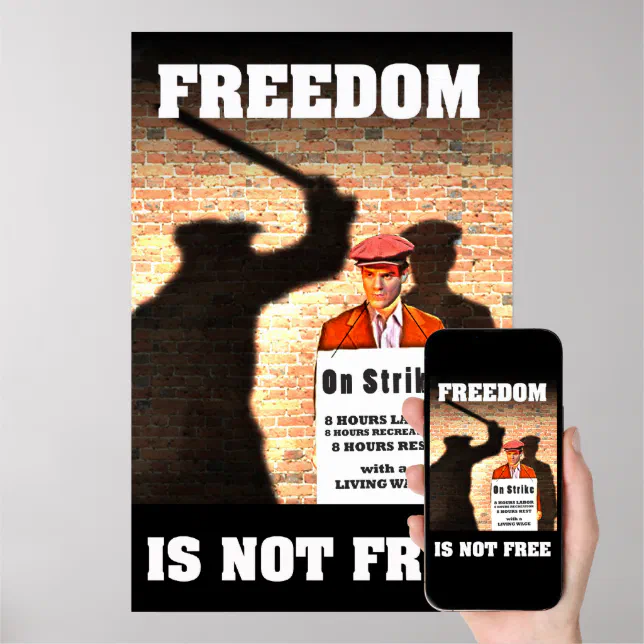 Freedom is Not Free -- Pro-Union Poster | Zazzle