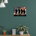 Freedom Isnt Free Patriotic Military Soldiers Poster | Zazzle