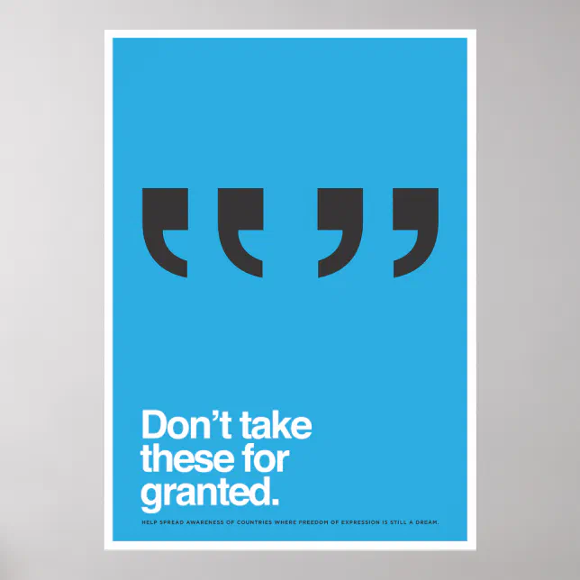 Freedom of Speech Poster | Zazzle