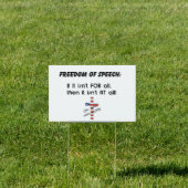 Freedom of Speech Yard Sign | Zazzle