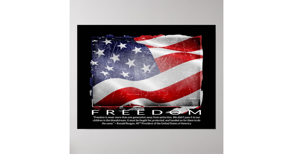 "FREEDOM" Poster | Zazzle