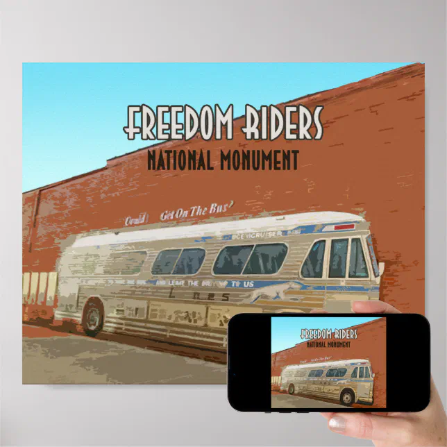 Freedom Riders National Monument Alabama Poster | Zazzle