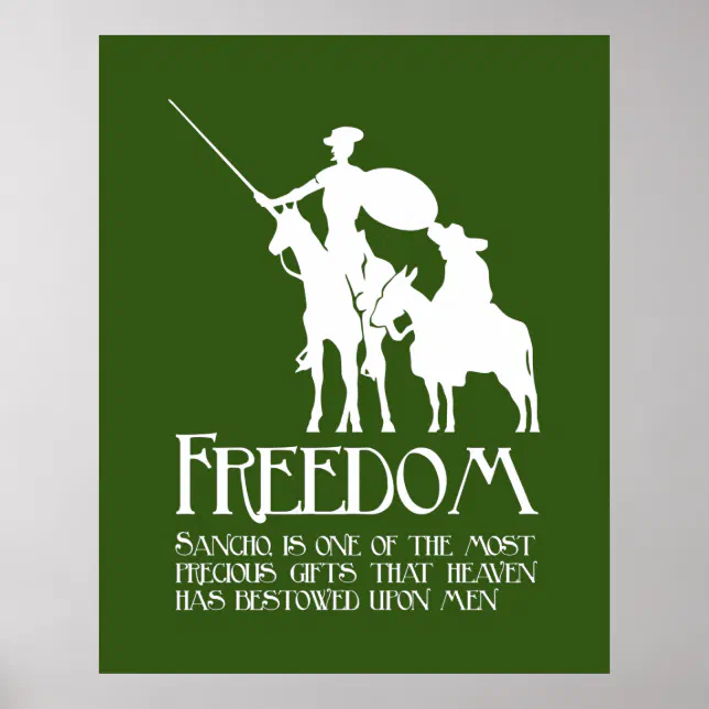 Freedom, Sancho Poster | Zazzle