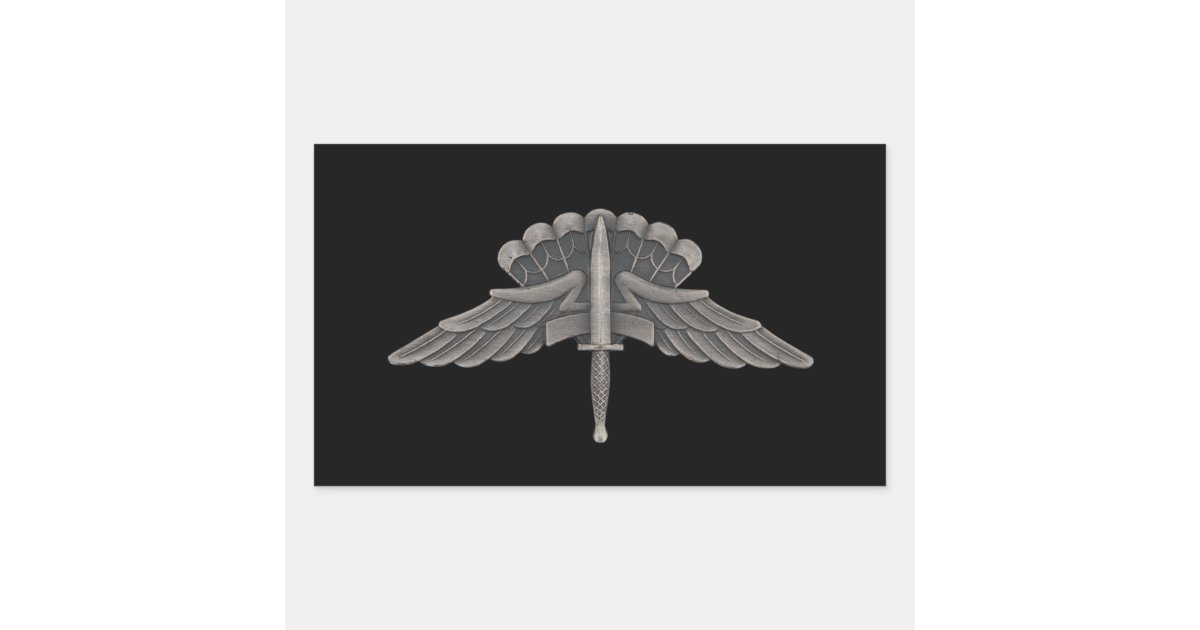 Freefall (HALO) Rectangular Sticker | Zazzle