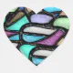 Freeform Leaded Glass (Heart-shaped Stickers) Heart Sticker | Zazzle