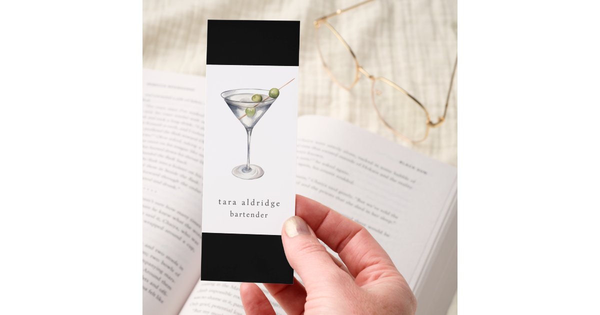 Freelance Bartender Unique Business Card Bookmark | Zazzle