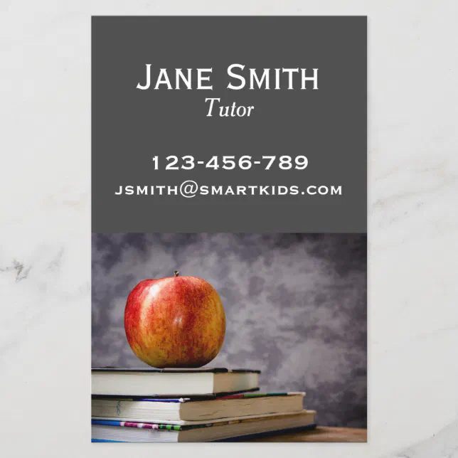 Freelance tutor or teacher for any subject flyer | Zazzle