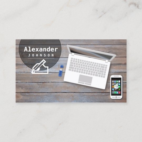 Freelance Writer Blogger Reporter Journalist Business Card | Zazzle.com