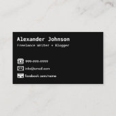Freelance Writer Blogger Reporter Journalist Business Card | Zazzle