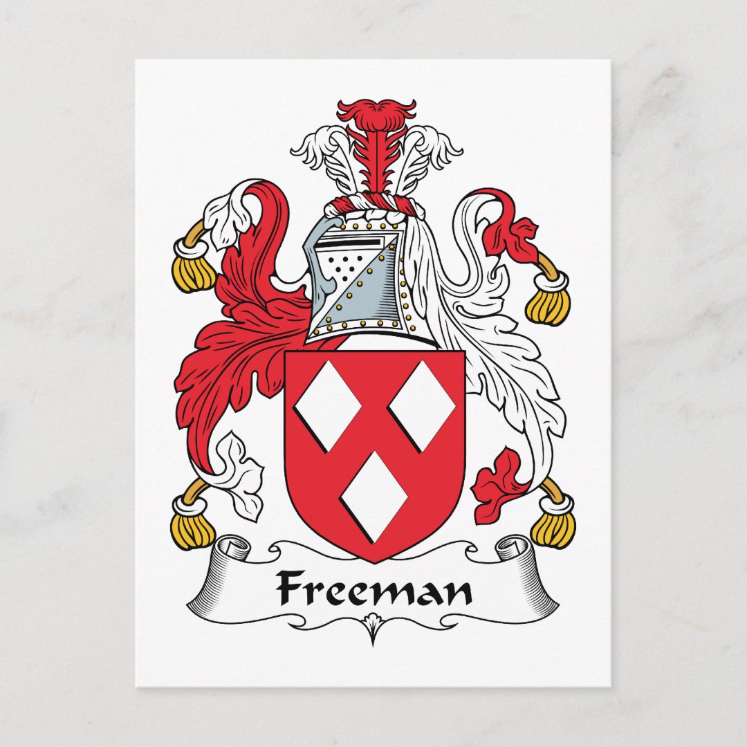 Freeman Family Crest Postcard | Zazzle