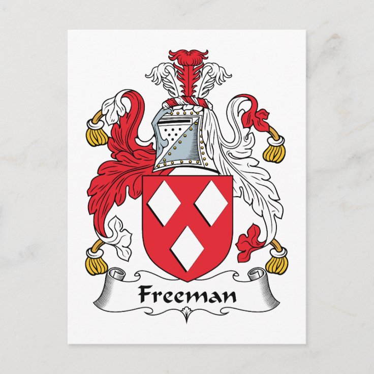 Freeman Family Crest Postcard | Zazzle