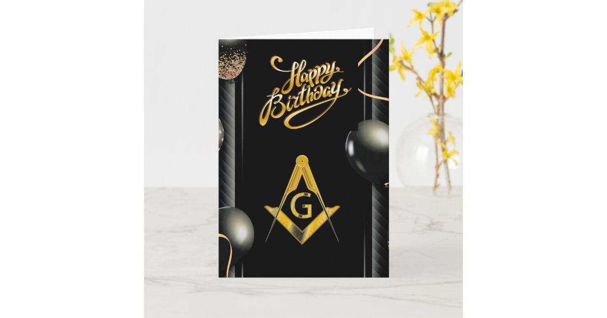 Freemason Birthday Card | Zazzle