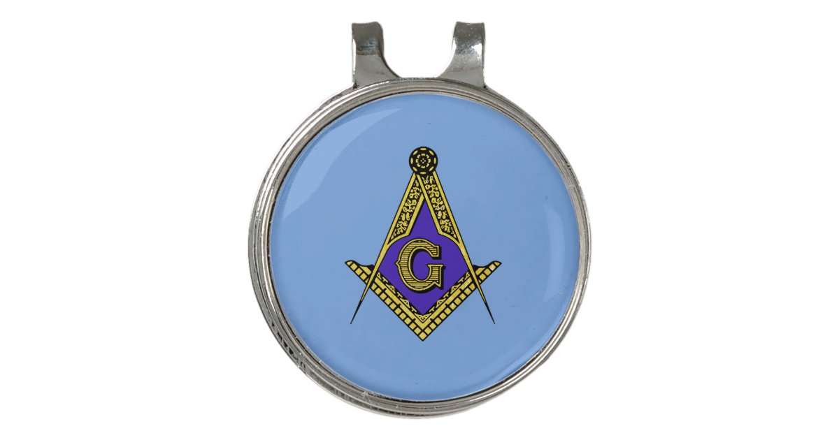 Freemason (Blue) Golf Hat Clip | Zazzle