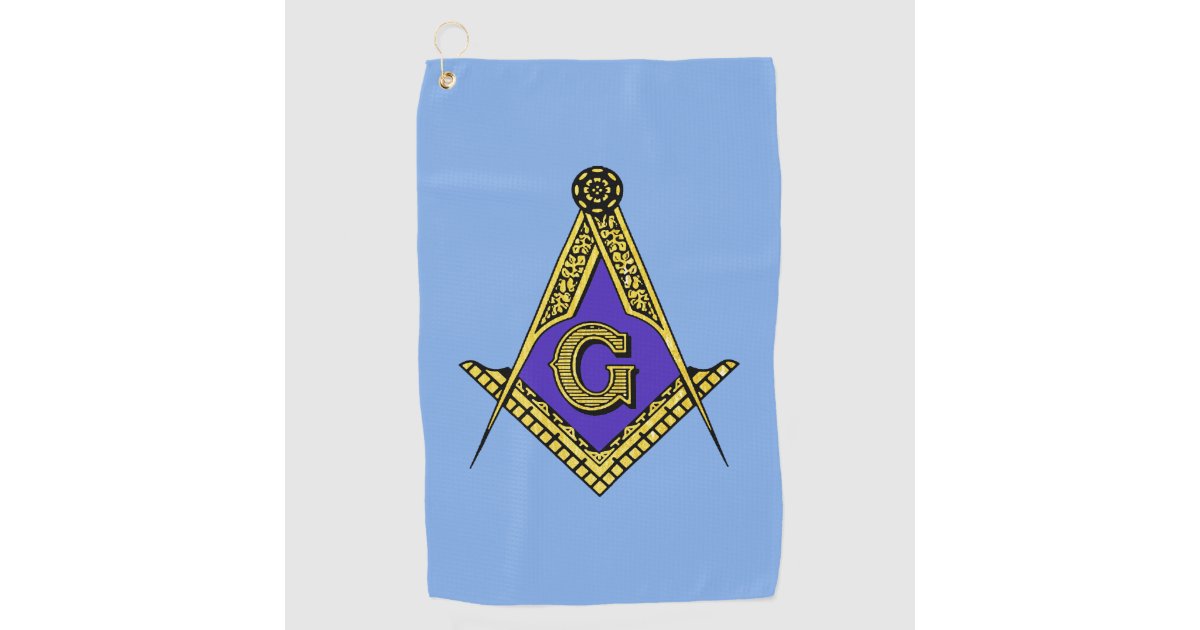 Freemason (Blue) Golf Towel | Zazzle