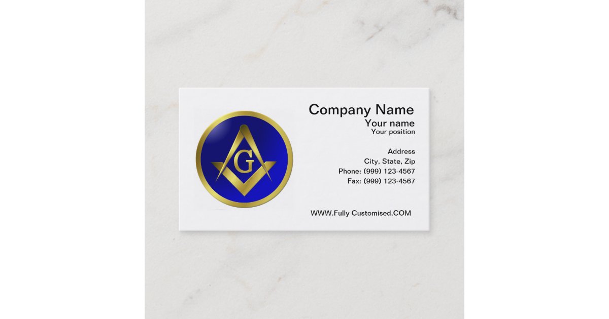 Freemason Business Card | Zazzle