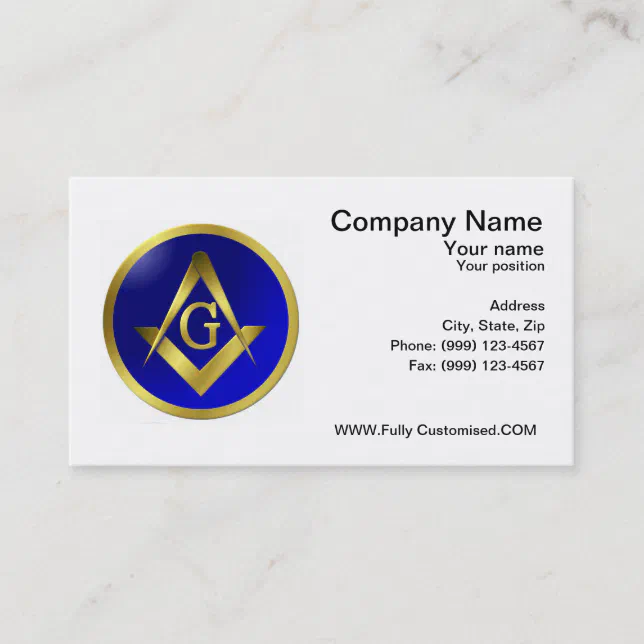 Freemason Business Card | Zazzle