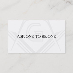 Freemason Business Card - Masonic Custom Card | Zazzle