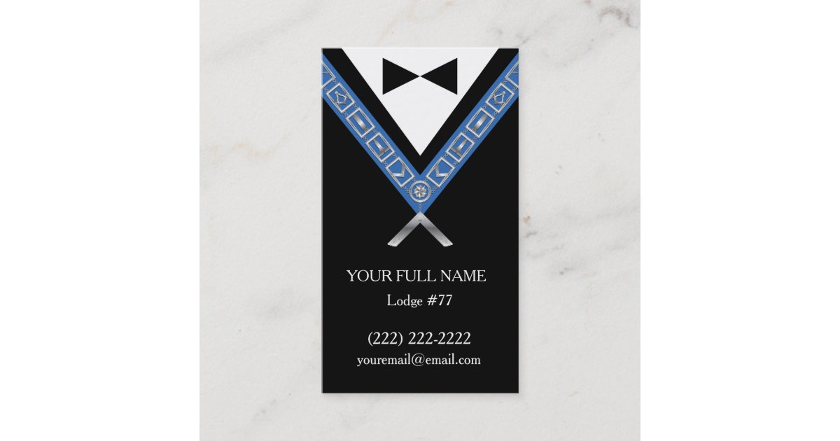 Freemason Business Cards | Custom Masonic Template | Zazzle