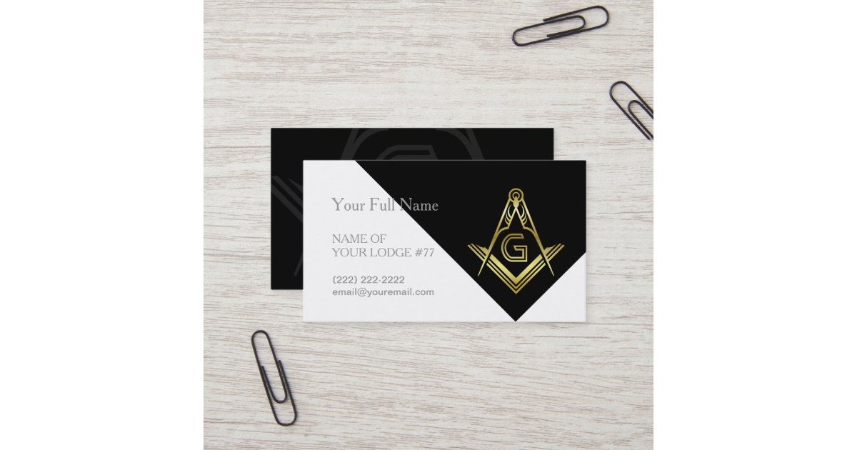 Freemason Business Cards | Masonic Templates | Zazzle