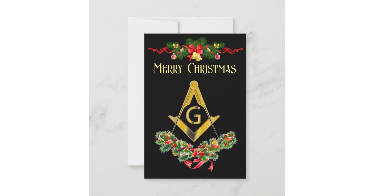 Freemason Christmas card | Zazzle