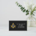 Freemason Freemasonry Symbol Masonic Black Business Card | Zazzle