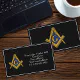 Freemason Freemasonry Symbol Masonic Black Business Card | Zazzle