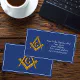 Freemason Freemasonry Symbol Masonic Blue Business Card | Zazzle