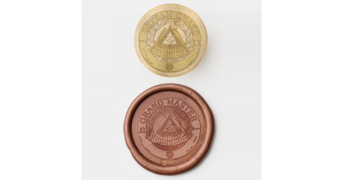 Freemason Grandmaster Wax Seal Stamp | Zazzle