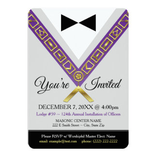Masonic Lodge Invitations & Announcements | Zazzle