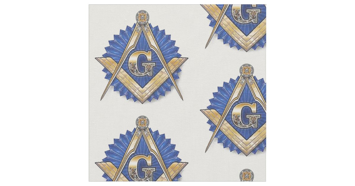 Freemason Masonic Fabric Blue Lodge | Zazzle