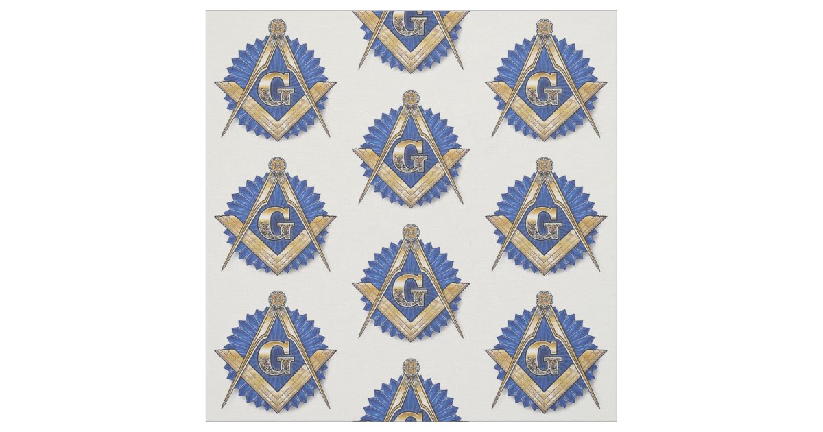 Freemason Masonic Fabric Blue Lodge | Zazzle