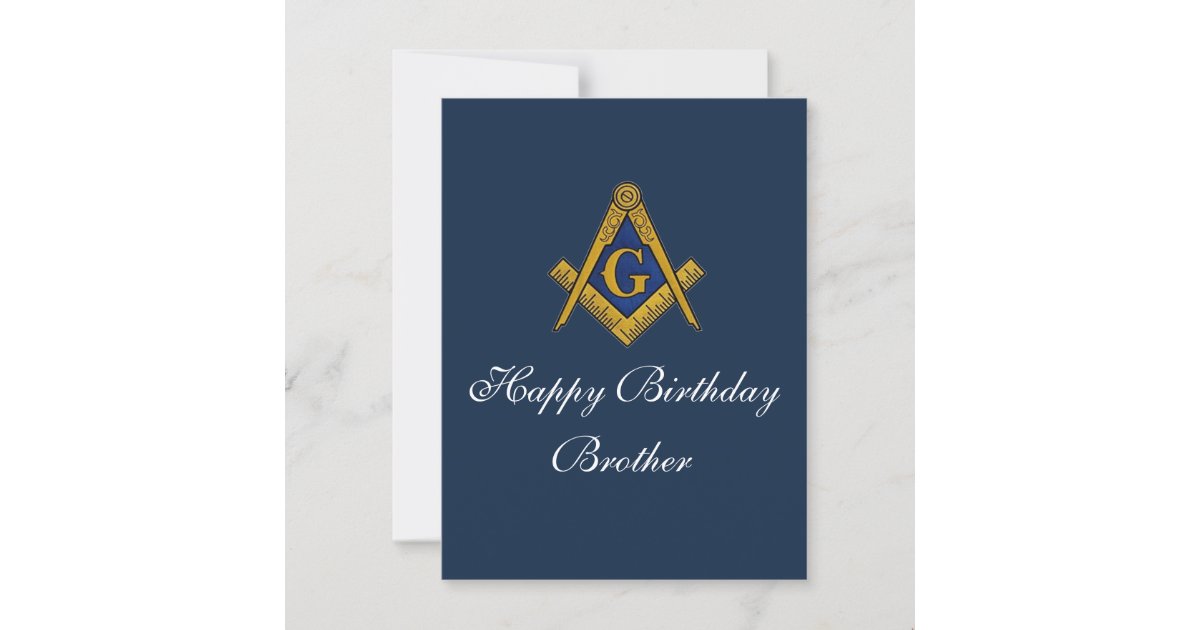 Freemason Masonic Mason Freemason Birthday Postcard | Zazzle