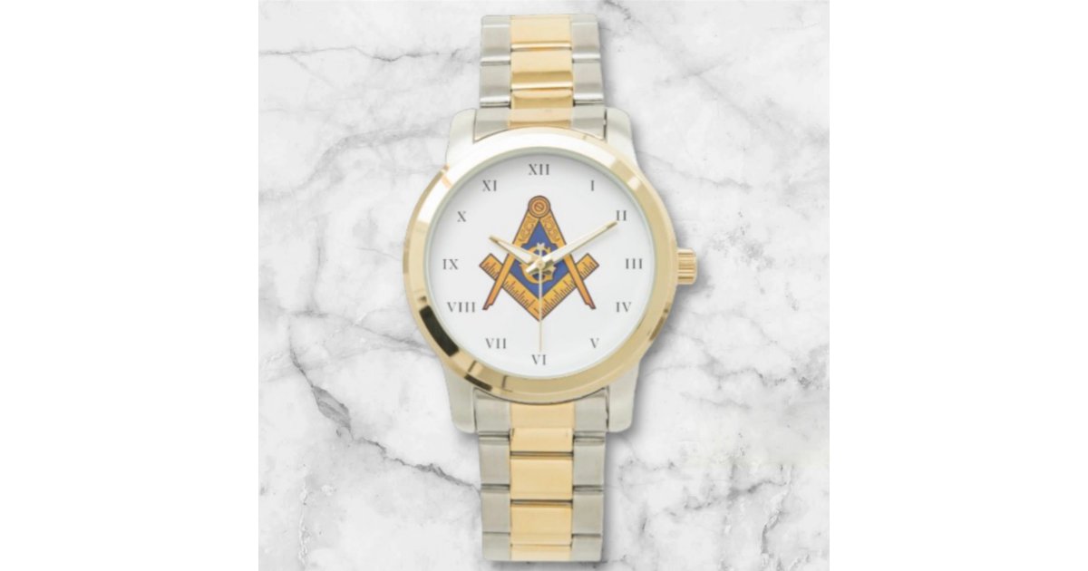 Freemason Square and Compass Charity Masonic Watch | Zazzle