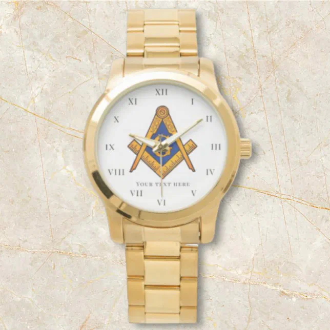Freemason Square and Compass Charity Masonic Watch | Zazzle