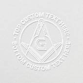 Freemason Square and Compass Custom Masonic Seal Embosser | Zazzle