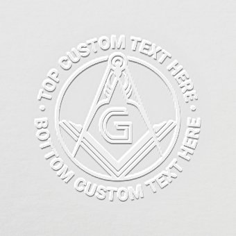 Freemason Square and Compass Custom Masonic Seal Embosser | Zazzle