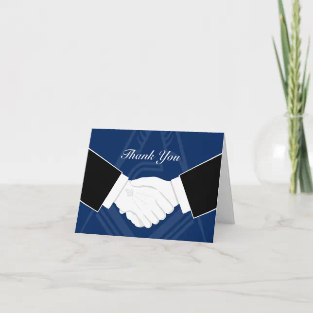 Freemason Thank You Cards | Masonic Greeting | Zazzle