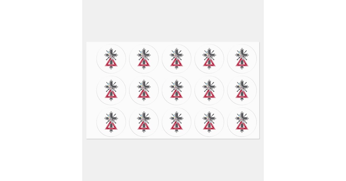 Freemasonic cross labels | Zazzle