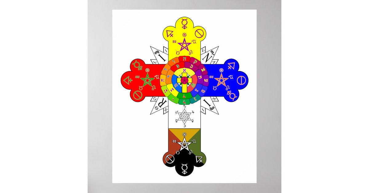 Freemasonic Rosy Cross Poster | Zazzle